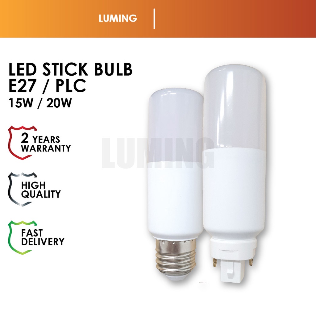 LMG_ LED Stick Bulb E27 PLC 9W 10W 11W 13W Energy Saving Mentol Ceiling ...