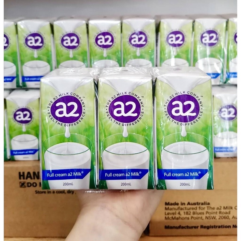 A2 Full Cream Fresh Milk Box 200ml Ready to Mix Australia | Shopee Malaysia