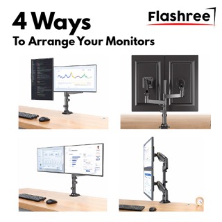 NB Monitor Arm H180 F80 F160 H100 Dual Monitor desktop bracket Holder ...