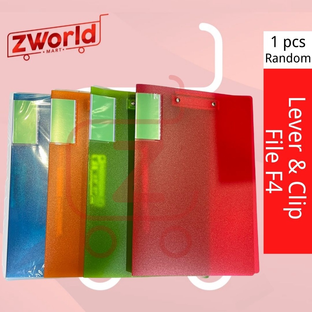 Lever & Color Clip File F4 Multiple Color | Shopee Malaysia