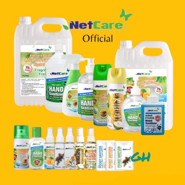 Netcare Orange Scent/Fragrance Free Liquid/Gel Hand Sanitizer 75% ...