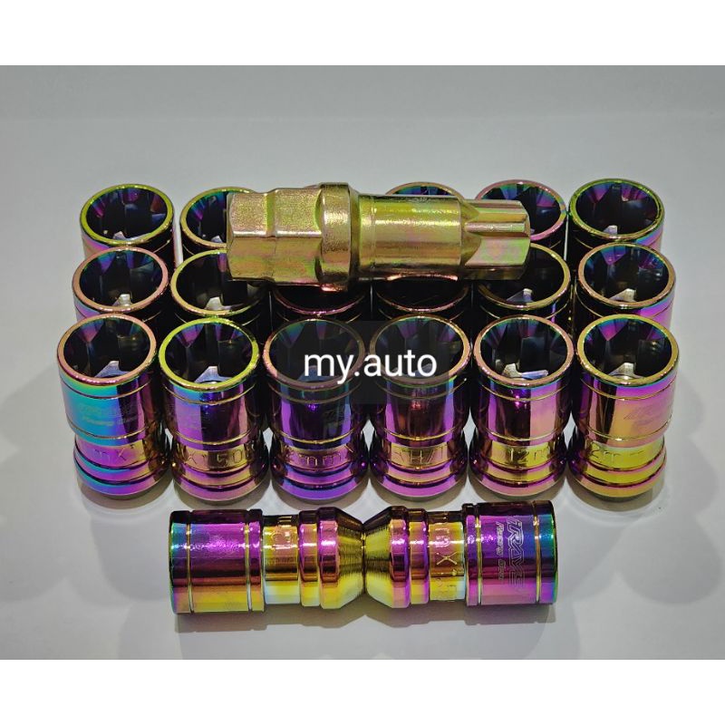 GReddy/Raypower Heavy Duty Racing Gear Cyclone Style Wheel Nut Sport ...