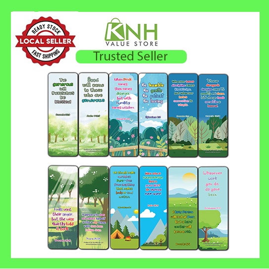 Bible Bookmarks for kids - Character Building Series 2 (6-Pack ...