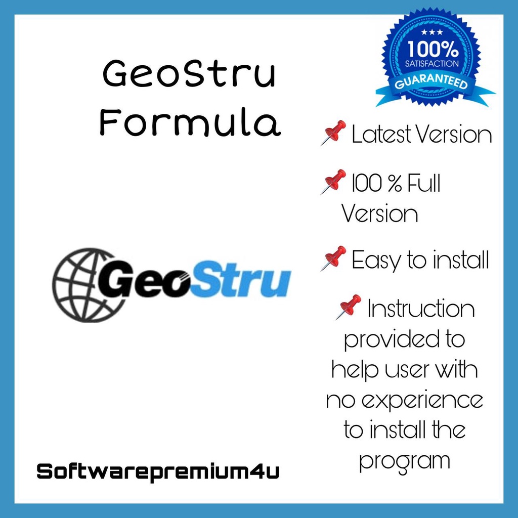 GeoStru Formula v2019.7.3 🔥【Full Version】🔥 | Shopee Malaysia
