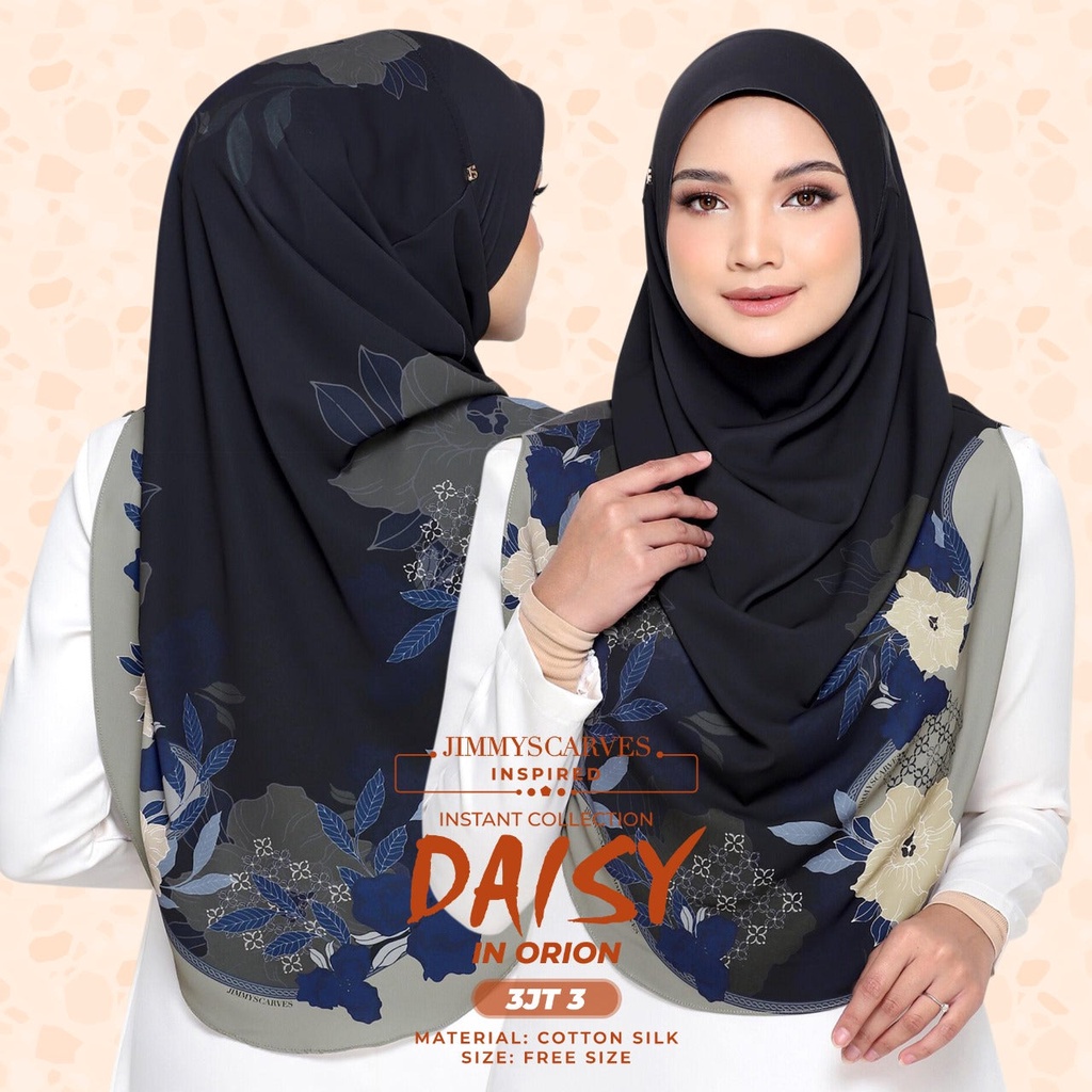 Jimmyscarves Tudung Instant Sarung Raya, Rose 6.0 & Daisy [5JM, 3JT ...