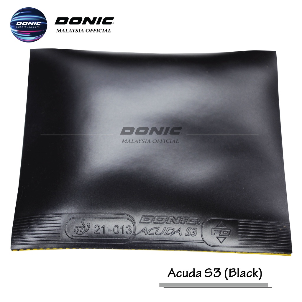 Donic Acuda S3 Fascinating Spin Sound Table Tennis Rubber | Shopee Malaysia