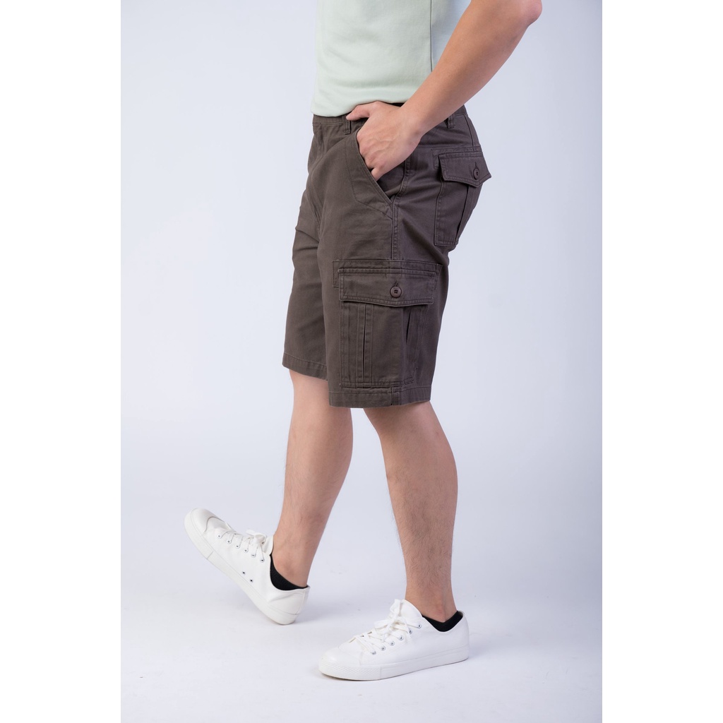 Dapper Men | Regular Cargo Short Pants Brown - HP10718 | Shopee Malaysia