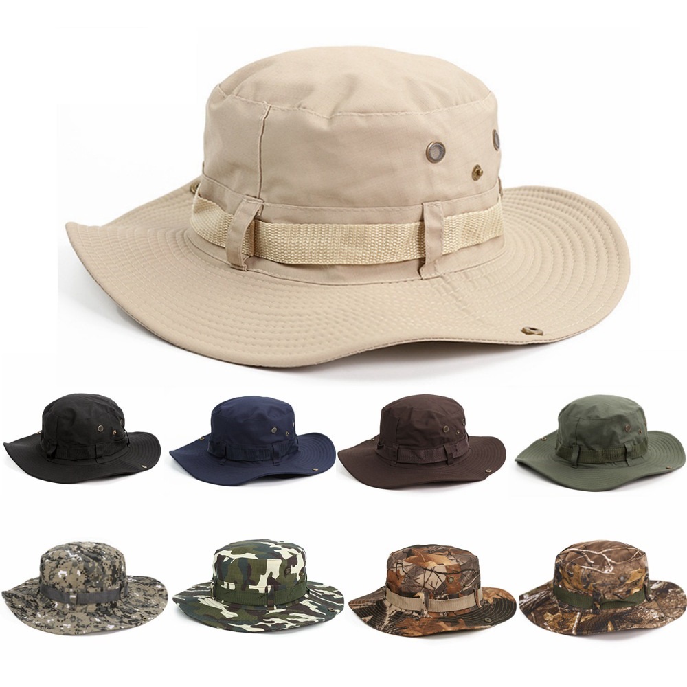 Topi Camping Hat Hiking Hat Topi Bucket Hat Fishing Hat Fisherman Hat ...