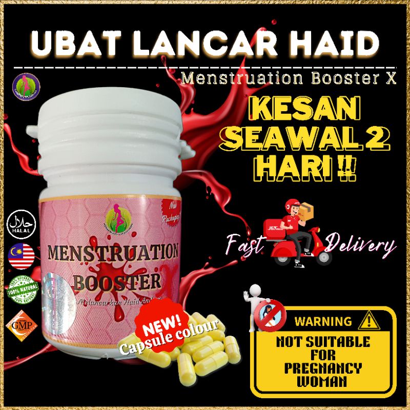 Ubat lancar haid (MENSTRUATION BOOSTER X) pelancar period / haid 100% ...