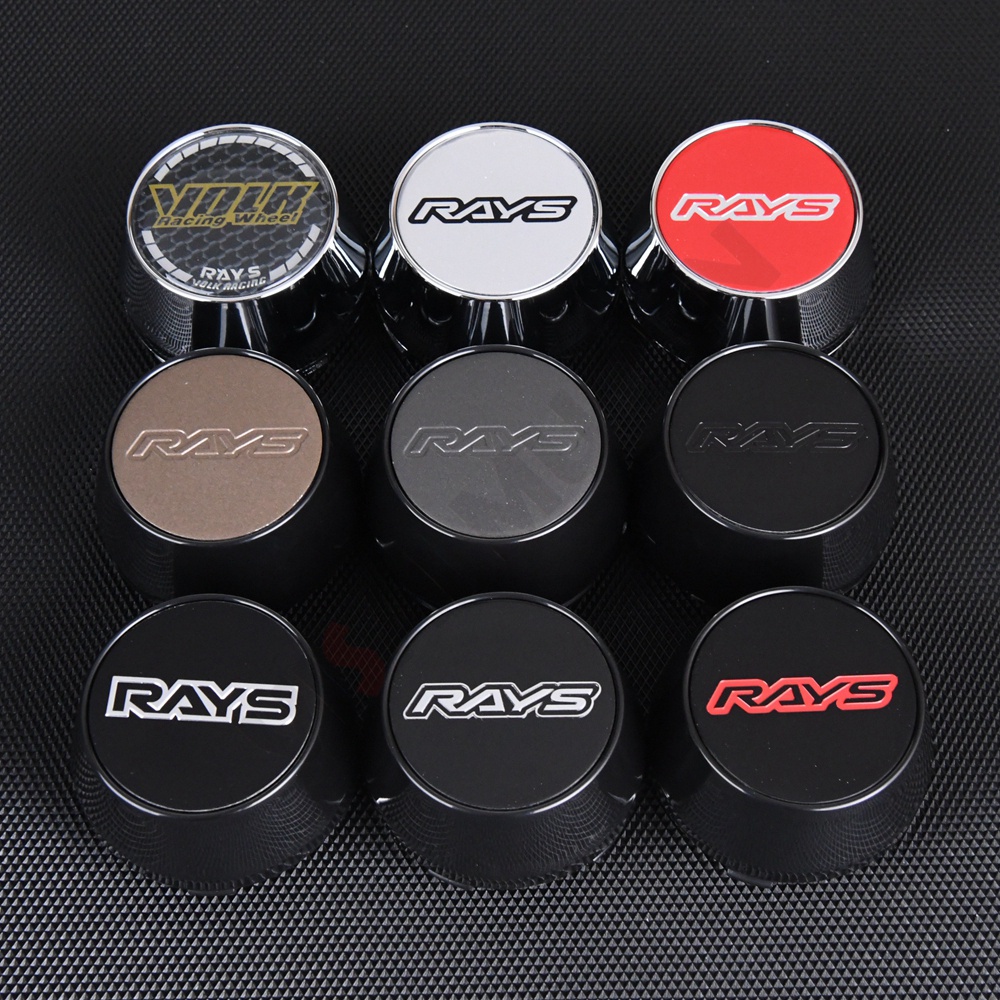 4PCS RAYS Wheel Center Cap 56MM Clip Diameter Rim Cap VOLK Racing ...
