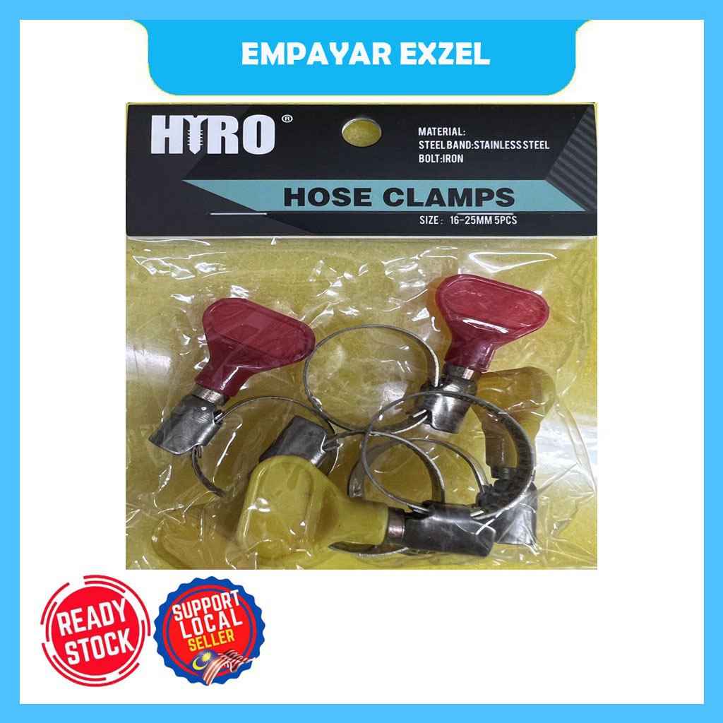 HOSE CLAMPS/PENGIKAT PAIP HOSE SIZE 16-25MM 5 PCS | Shopee Malaysia