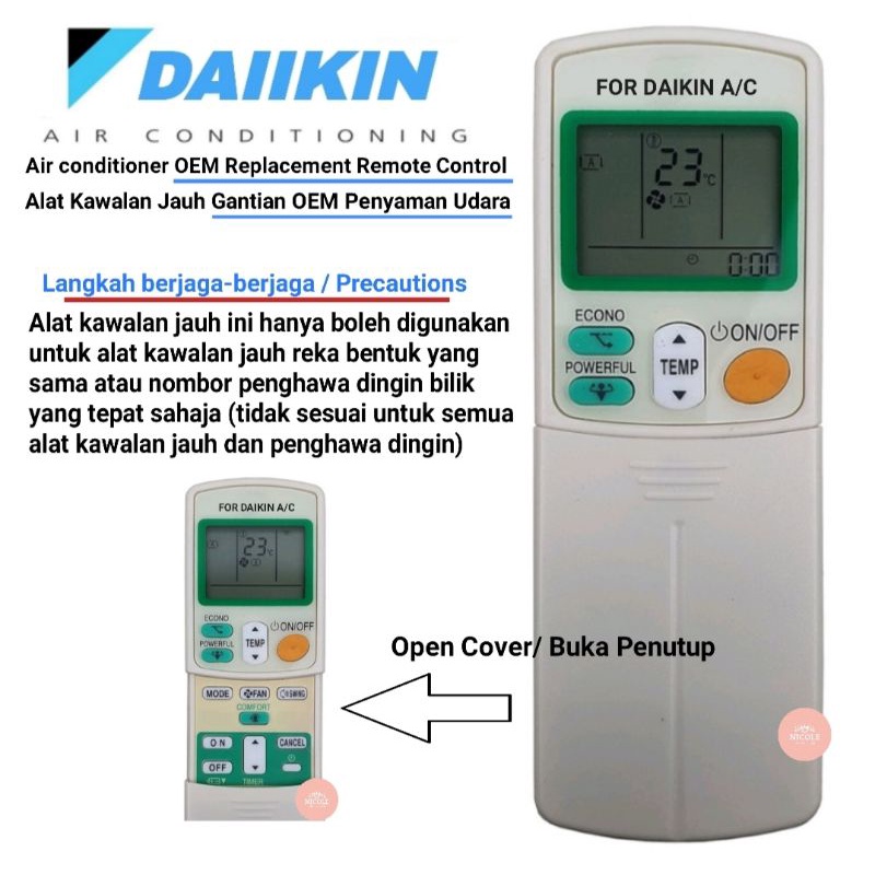 Daikin air conditioner Replacement Remote Control | Shopee Malaysia Daikin air conditioner Replacement Remote Control | Shopee Malaysia