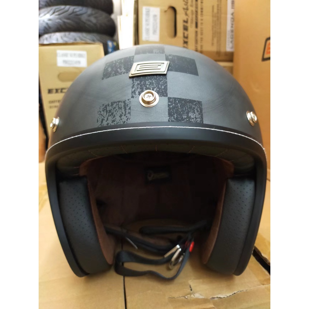 ORIGINAL HELMET PRIMO SCACCO MATT SILVER/ MOTORCYCLE PRIMO HELMET OPEN ...