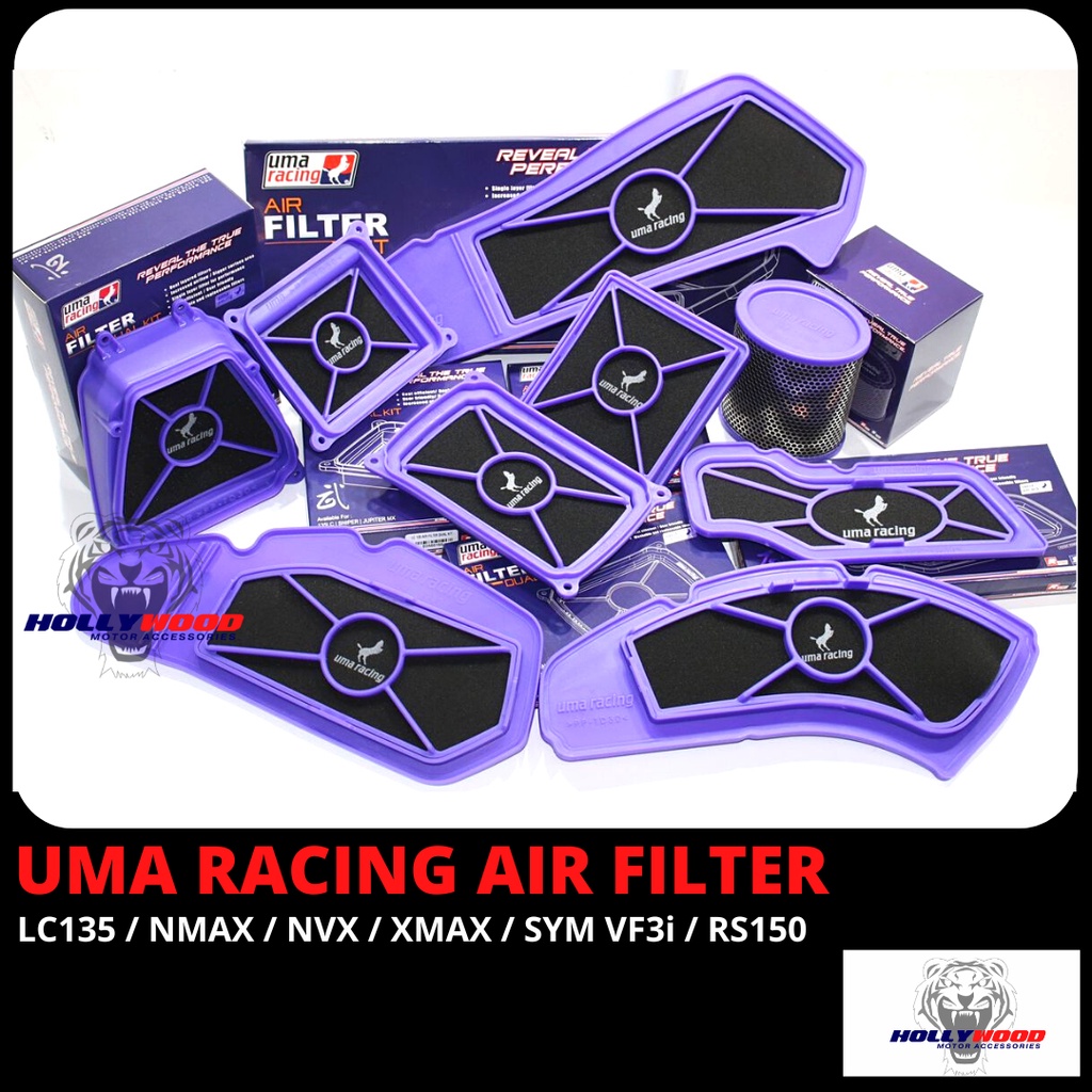 AIR FILTER UMA RACING SYM VF3i XMAX NVX NMAX LC135 Y15 Y16 FZ150 EGO ...