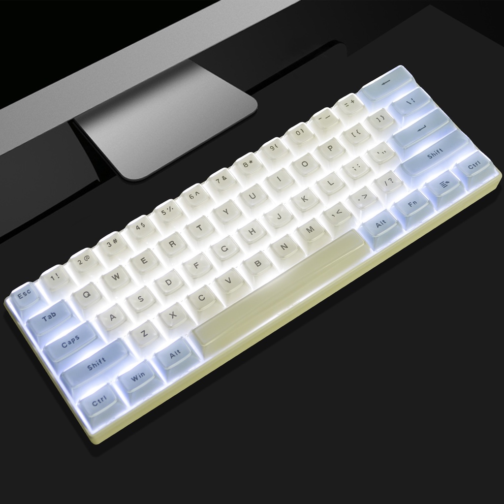 Cute Ice Crystal Jelly Round Key Caps For Cherry MX Mechanical Keyboard ...