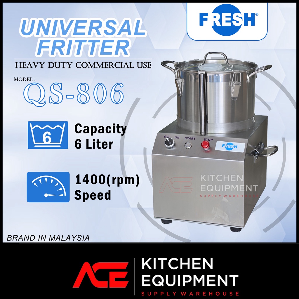 FRESH QS-806 6LITER Electric Universal Fritter /Heavy Duty Blender ...