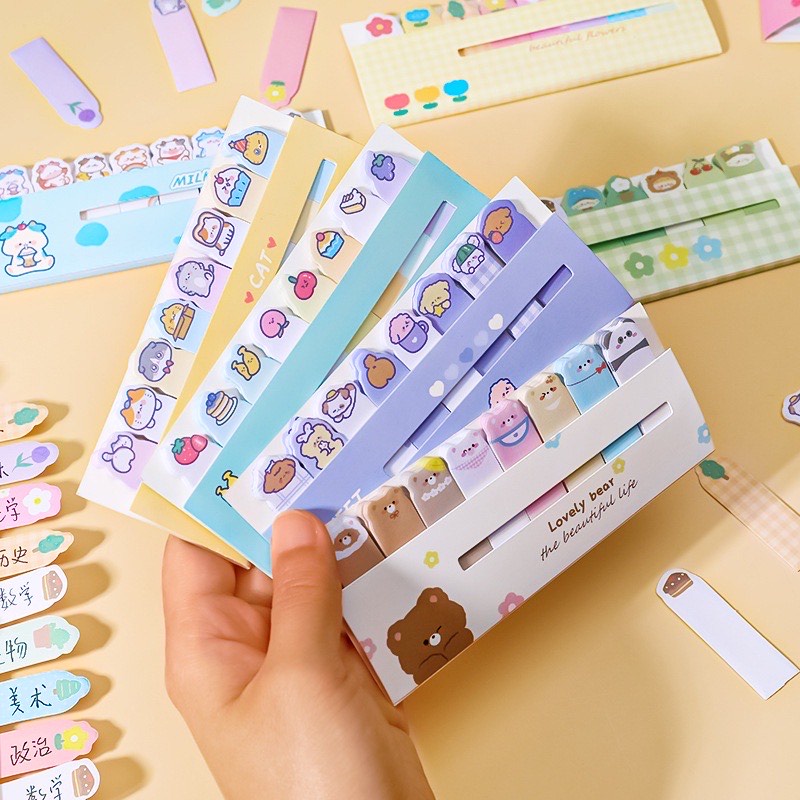 Stationery Cute School Supplies Writable Sticky Notes Index 120 Sheets ...