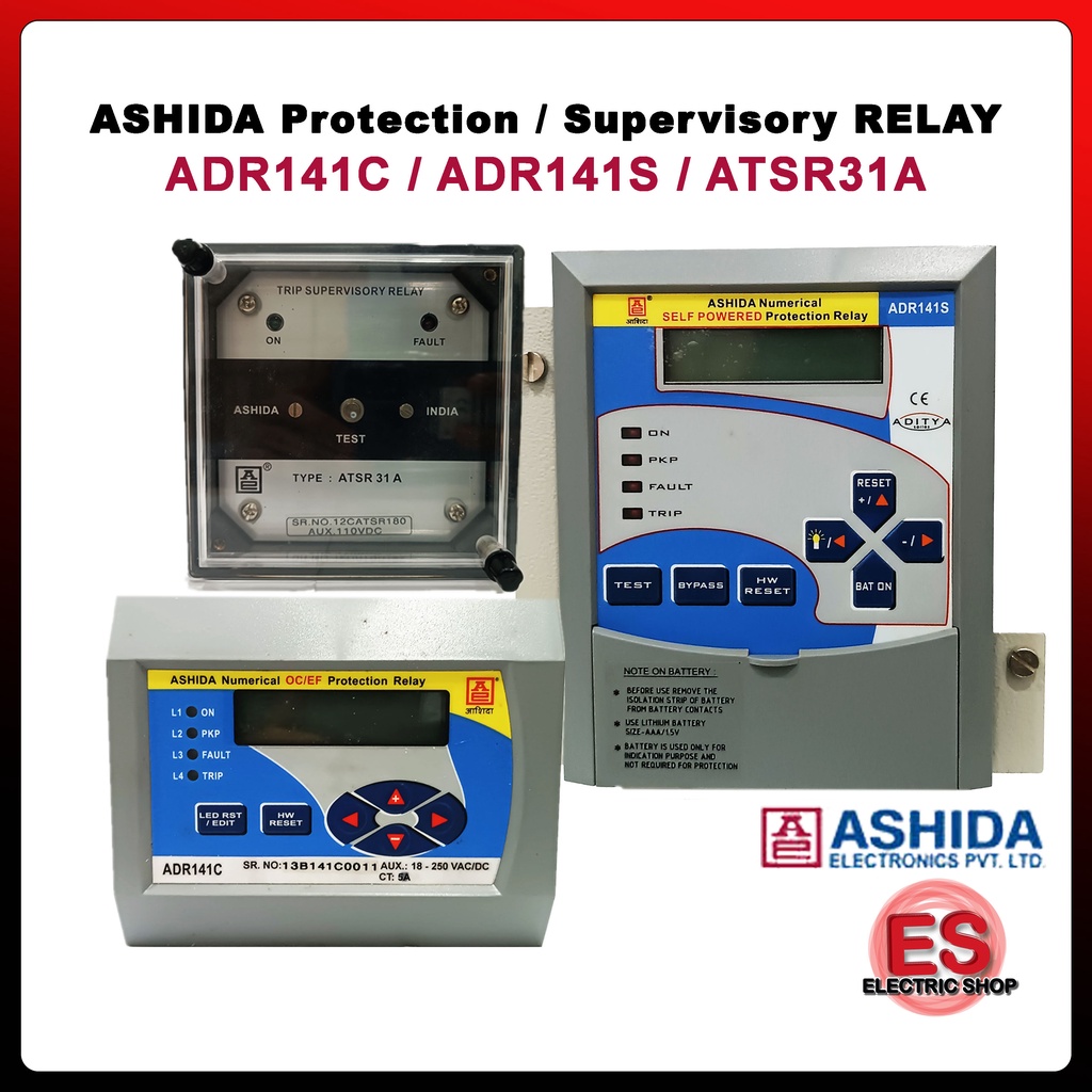 Ashida Over Current /Earth Fault Protection Relay / Supervisory Relay ...