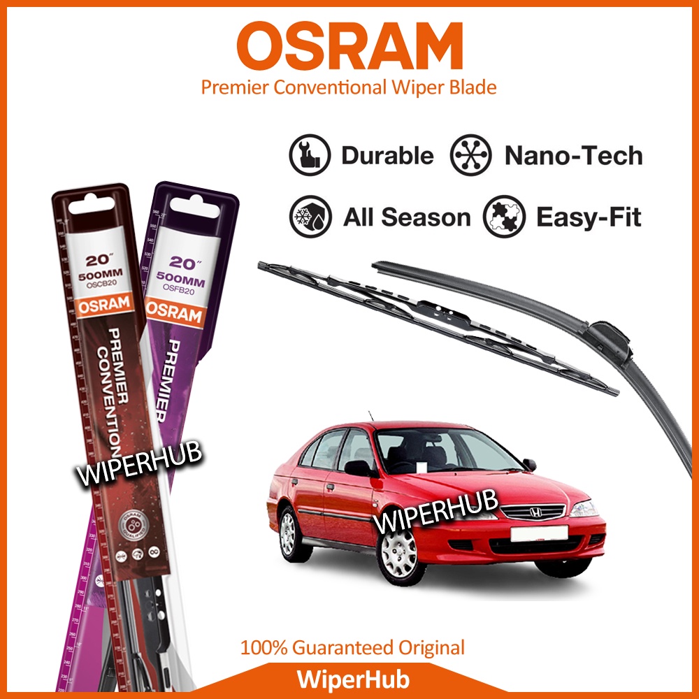 Osram Honda Accord 1997-2002 Premier Conventional Flat Wiper Blade ...