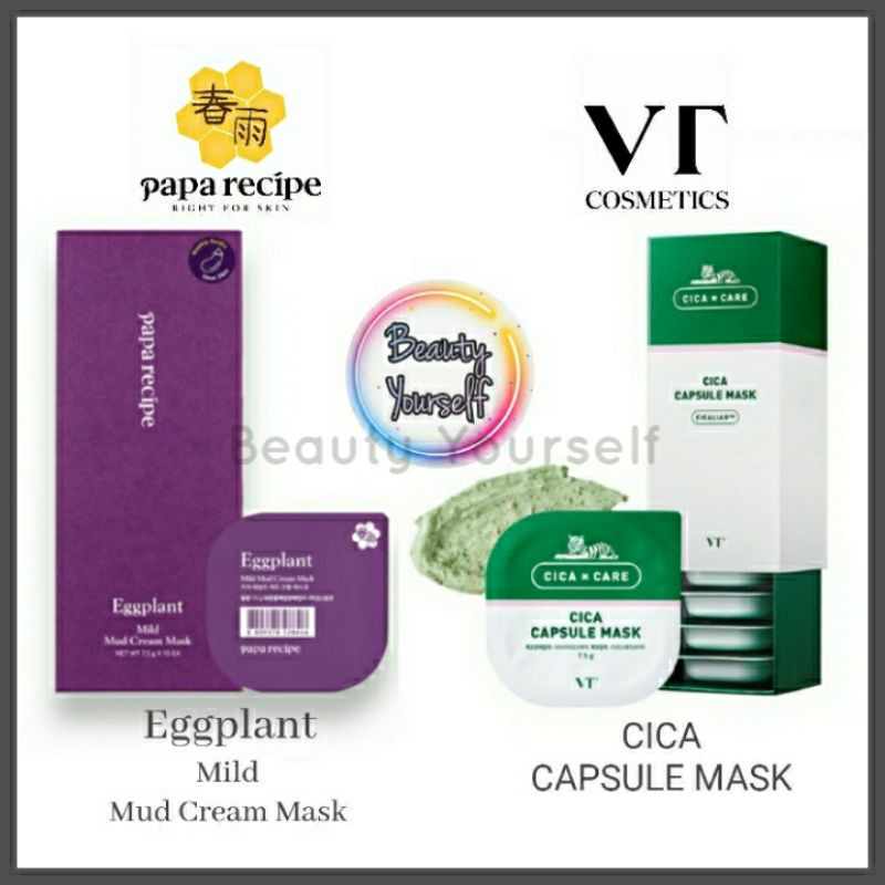 (CLEAR STOCK)VT Cosmetic/VT Mask/🍃VT CICA/Papa Recipe Eggplant Cream ...