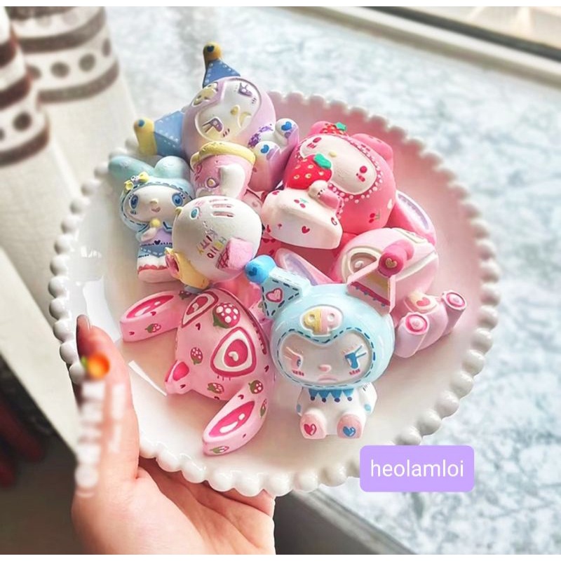 Diy Cartoon Model DIY Set With CUTE Color Set Of Plaster Statue ...