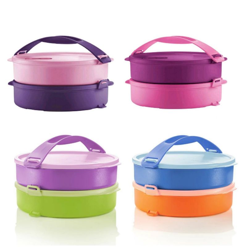 Tupperware Click To Go / Tup Tiffin / Set Mangkuk Tingkat Tupperware ...