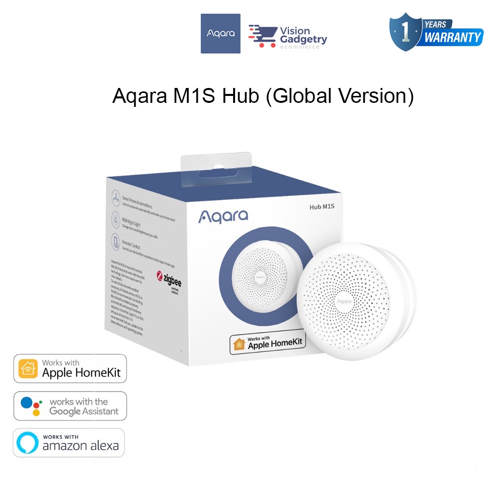 [Global] Aqara Hub M1S Smart Home Gateway Global HomeKit Zigbee 3.0 2nd ...