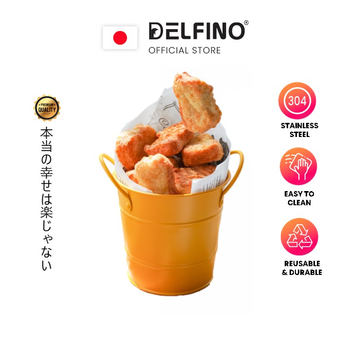 Mini Ice Bucket Fries Barrel French Fries Bucket Stainless Steel ...