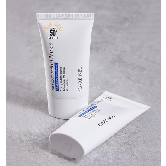 [COMPANY Products] Carenel No Sebum Perfect UV Shield whitening sunscreen SPF50+/PA++++ 50ml ...
