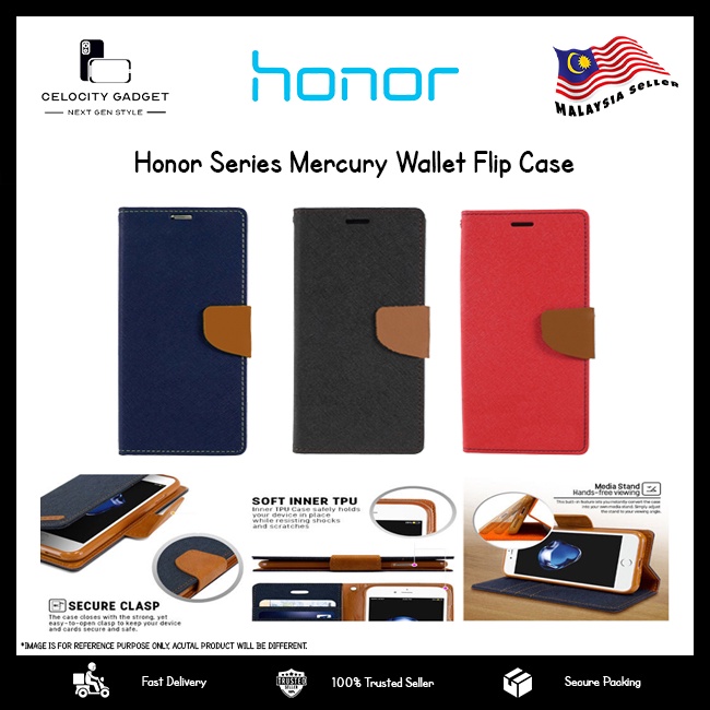 Honor X9b X8b X7b X9a X8a X7a Mercury Wallet Flip Case | Shopee Malaysia