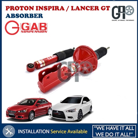 PROTON INSPIRA / LANCER GT GAB Heavy Duty RED SUPER-R Absorber Set (2pcs) | Shopee Malaysia