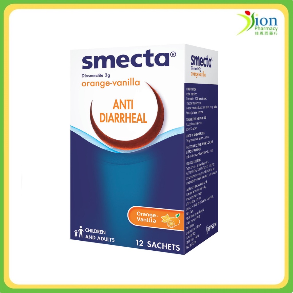 SMECTA ANTI-DIARRHEALS SACHET 3GX12S | Shopee Malaysia