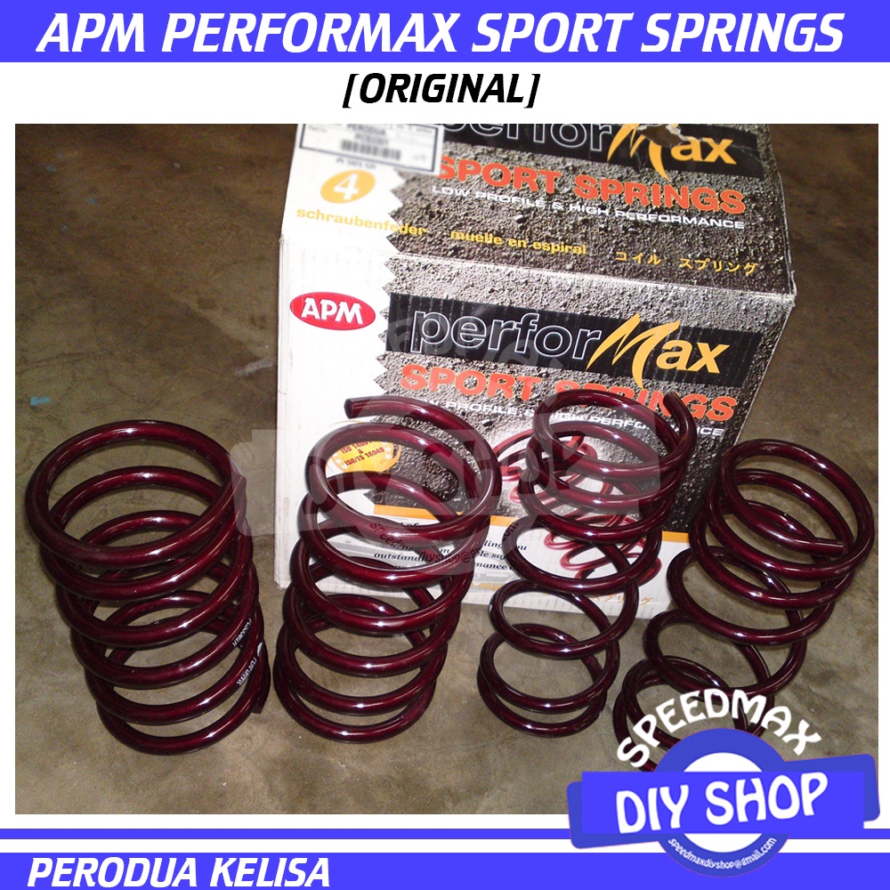 Perodua Kelisa Kenari Original APM Sportec Lowering Sport Coil Spring ...