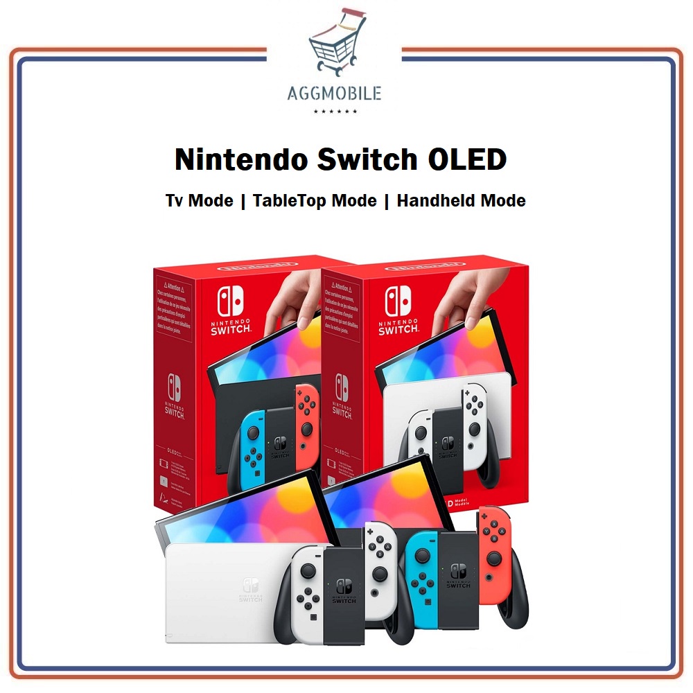 [Maxsoft Set] Nintendo Switch OLED (7" OLED Screen | 64GB Storage | Wi-Fi | Bluetooth | 4310mAh ...