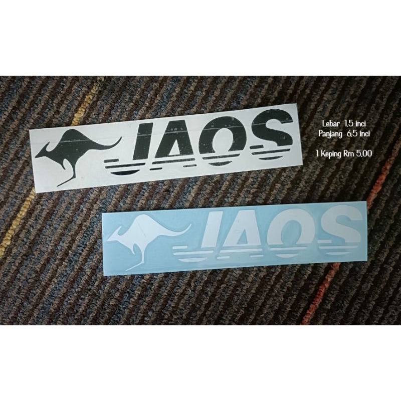 STICKER KERETA = JAOS | Shopee Malaysia