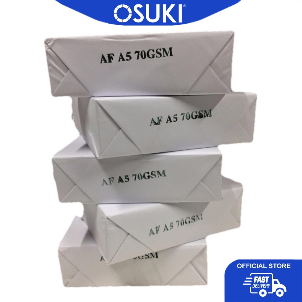 OSUKI A5 Quality Paper (2500 Sheets/500 Sheets x 5 Ream) | Kertas A5 ...