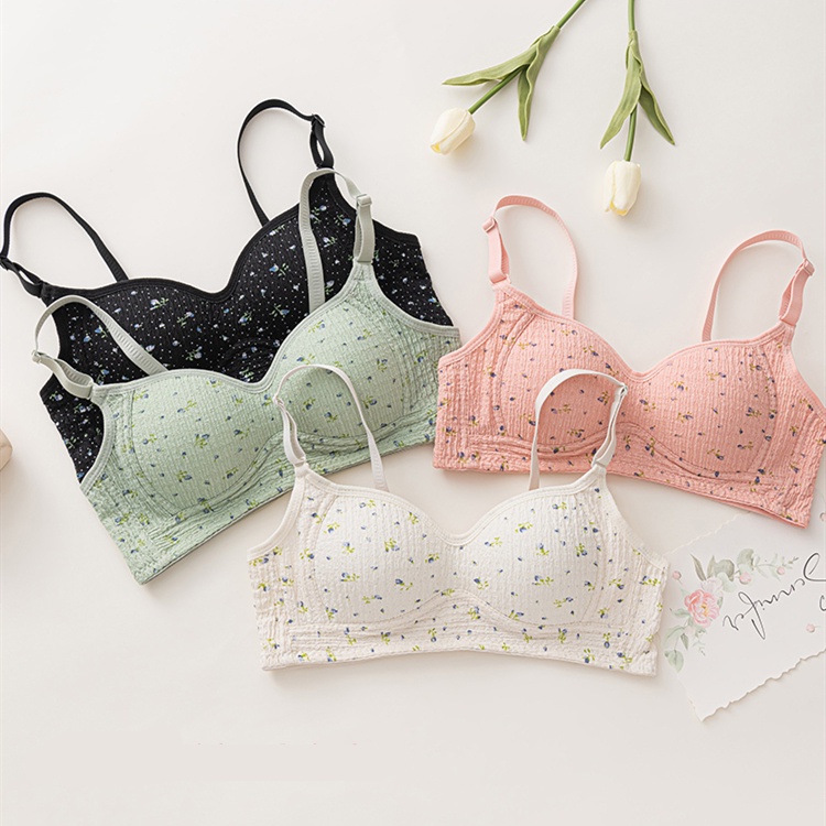 Simple Floral Frameless Bras for Women | Shopee Malaysia