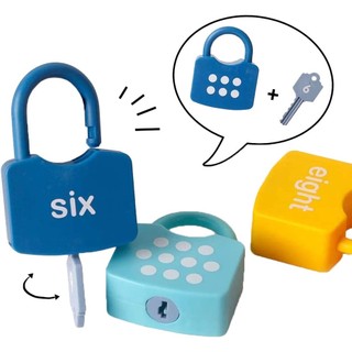 Kids Learning Locks with Keys Numbers Matching & Counting Animals ...