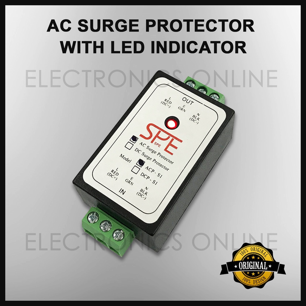 1pc AC Surge Protector with LED Indicator 110VAC 240VAC Lightning ...