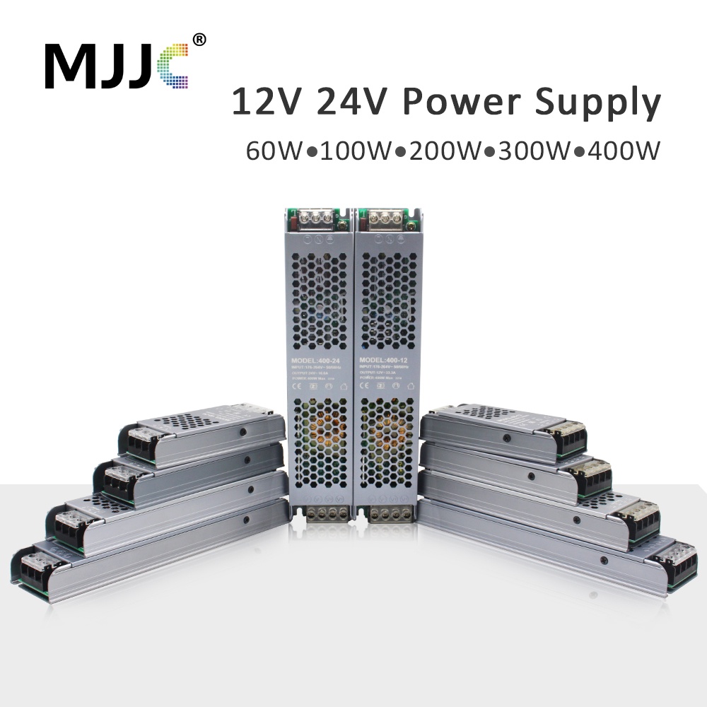 Power Supply DC 24V 12V Adapter AC 220V 110V 60W 100W 200W 300W 400W for LED Strips Lights HJG ...