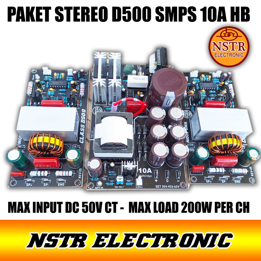Class d500 and smps 10a hallbridge packages | Shopee Malaysia
