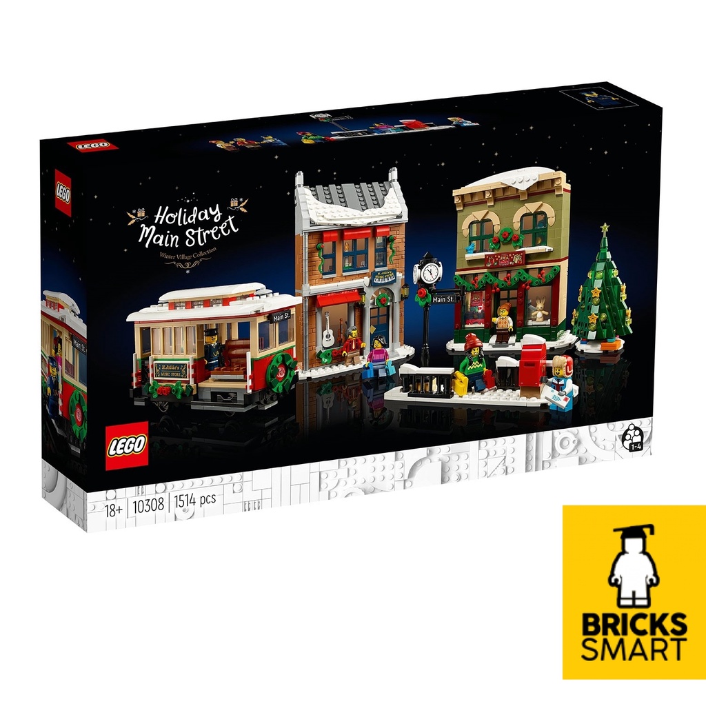 10308 LEGO ICONS Holiday Main Street (1514 Pieces) | Shopee Malaysia