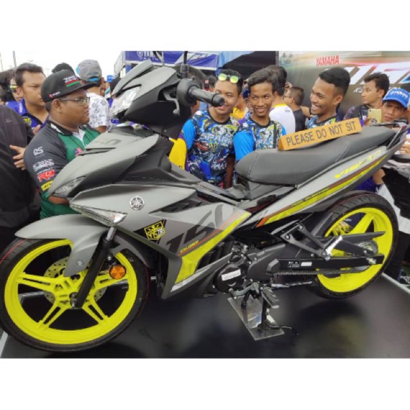 COVER SET + sticker Y15 V2 MNM3 (MATTE GREY) ORIGINAL HLY HONG LEONG ...
