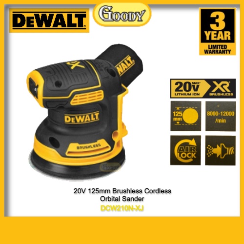 DEWALT DCW210N-XJ BL 125mm Random Orbital 20V (Bare Tool) | Shopee Malaysia