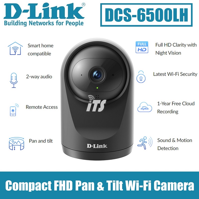D-Link Compact Full HD Pan & Tilt Wi-Fi Camera (DCS-6500LH) | Shopee ...