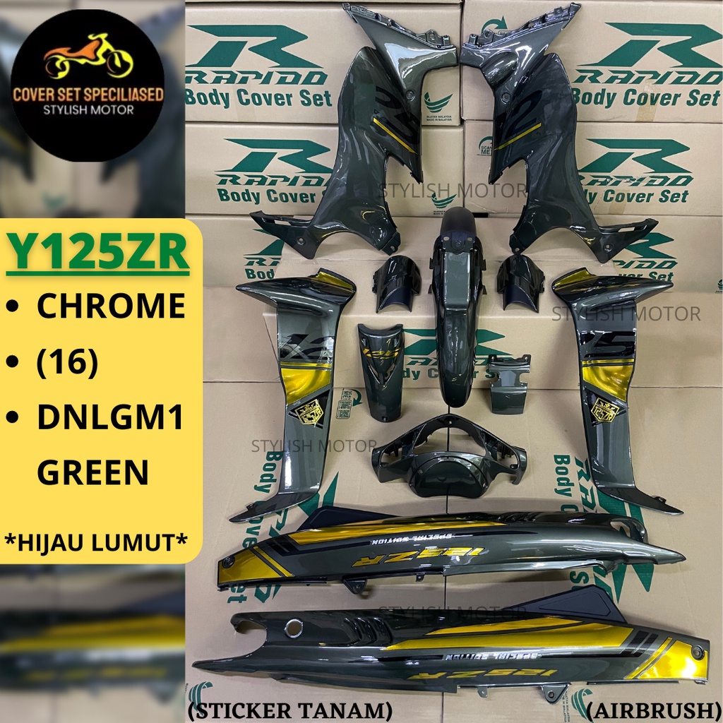 (STICKER TANAM/AIRBRUSH) RAPIDO COVER SET YAMAHA Y125 125ZR Y125ZR ...