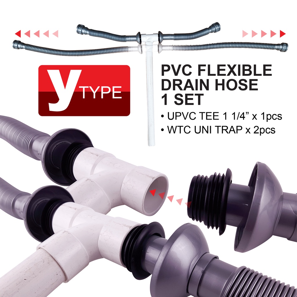 2IN1 PVC FLEXIBLE UNI TRAP FOR BASIN & SINK | Shopee Malaysia