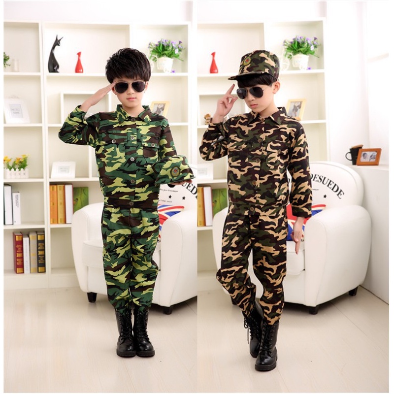 Soldier Cosplay Camouflage Army Suit Disguise Tactical Fancy Clothing ...