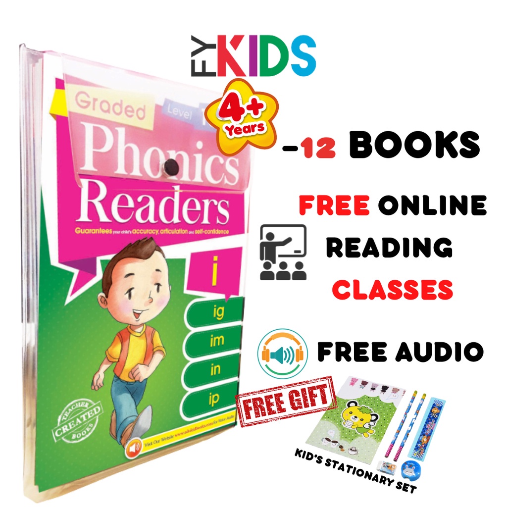 Buku Membaca Bahasa Inggeris-GRADED PHONICS READERS(SET)-Free Gift-Buku ...