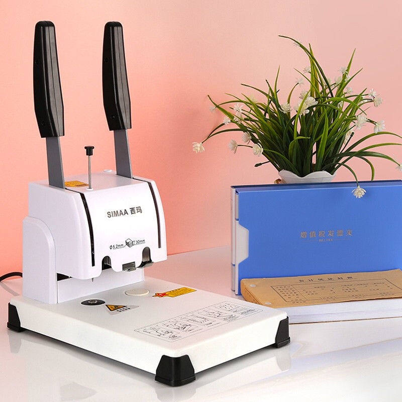 Financial Voucher Binding Machine Hand Accounting Voucher Punching ...